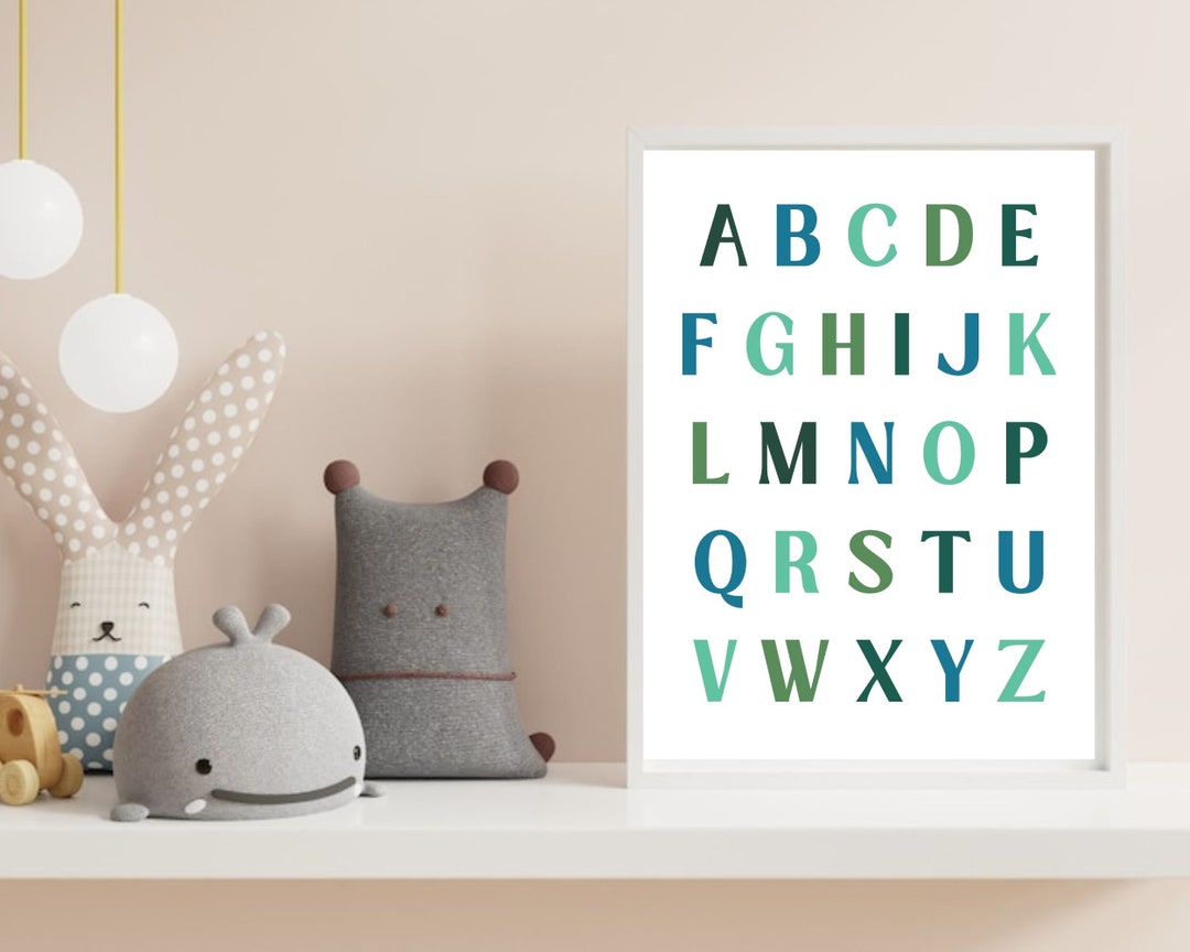 ABC Alphabet Print *DIGITAL FILE* Alphabet Printable, Classroom Print ...