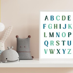ABC Alphabet Print *DIGITAL FILE* Alphabet Printable, Classroom Print ...