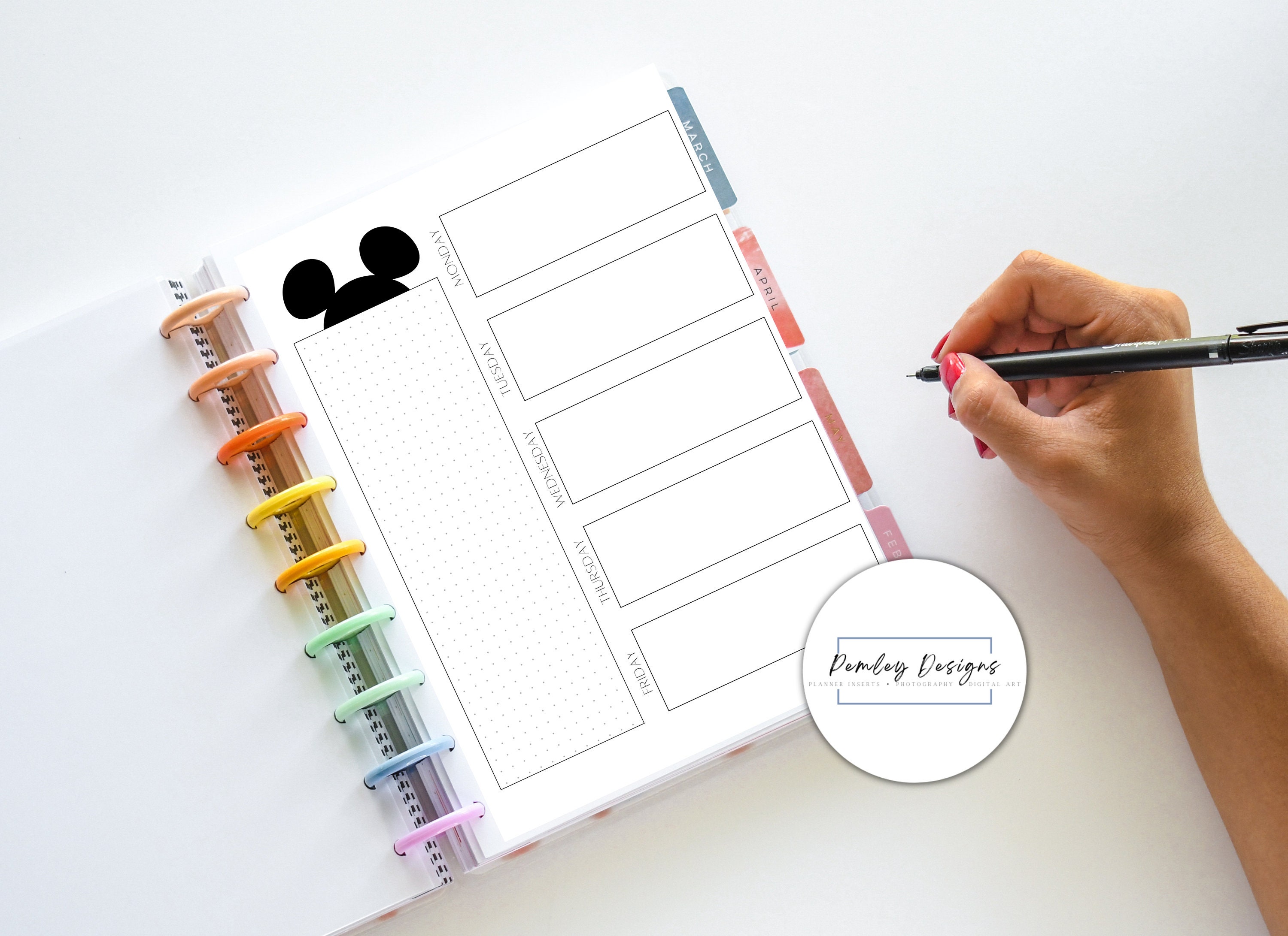 Digital Download Weekly Planner, Weekly Spread, Printable Planner, Week ...