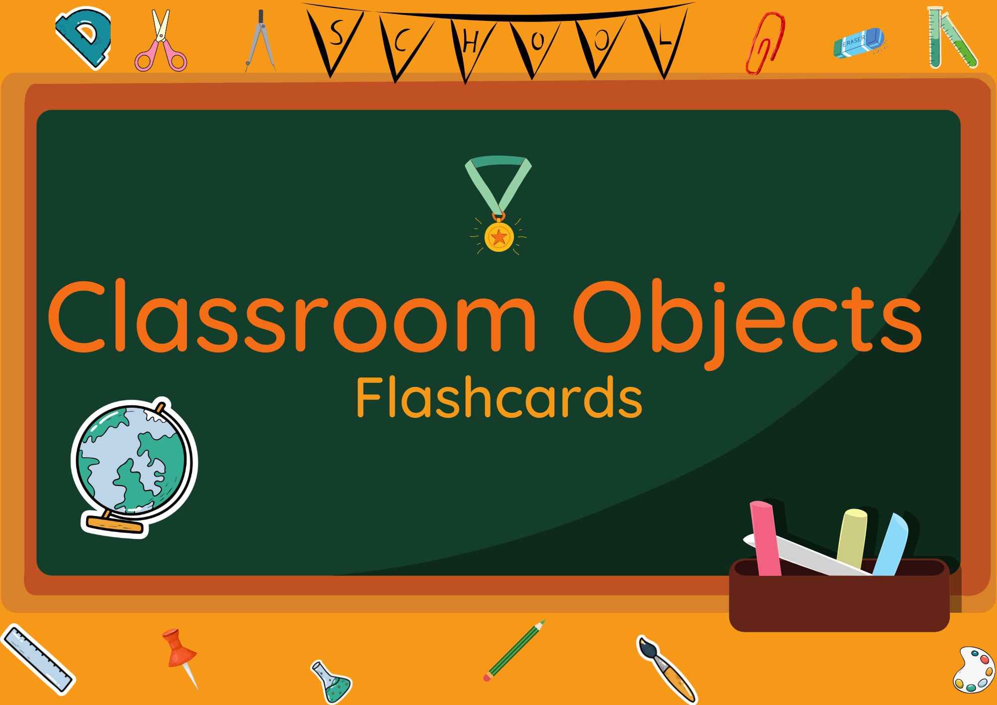 Classroom Objects Flashcards