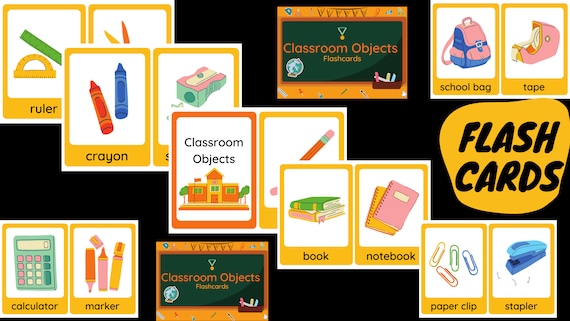 Classroom Objects Flashcards