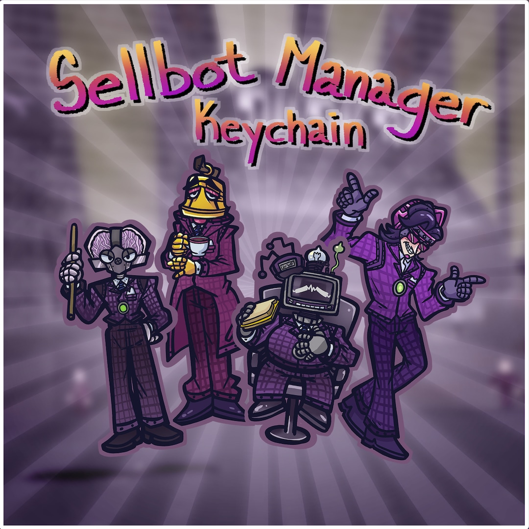 Toontown: Corporate Clash / Sellbot Manager Keychains - Etsy