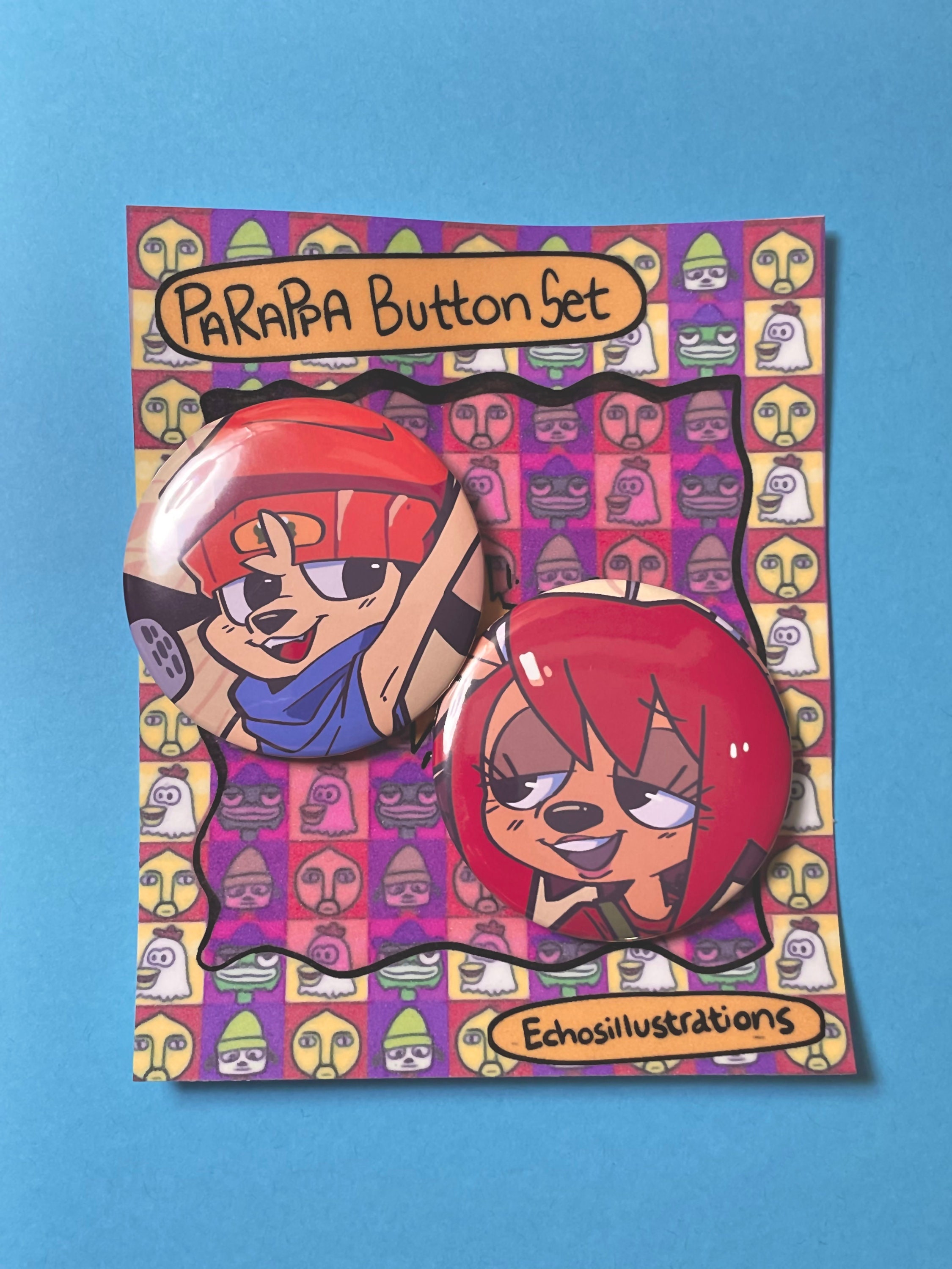 Parappa the Rapper / Lammy & Parappa Print/buttons - Etsy