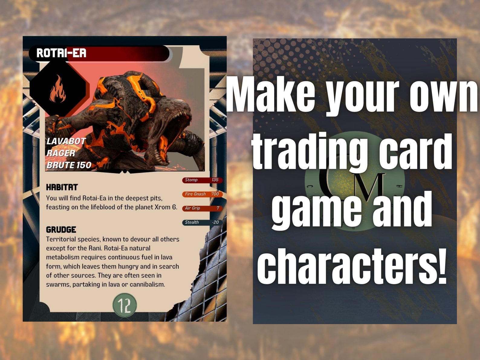 DIY TCG Character Card Template - Editable and Printable - Etsy