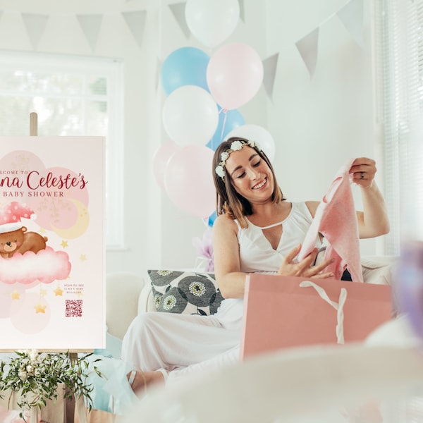 Qr Code Baby Shower Invitation - Etsy Hong Kong