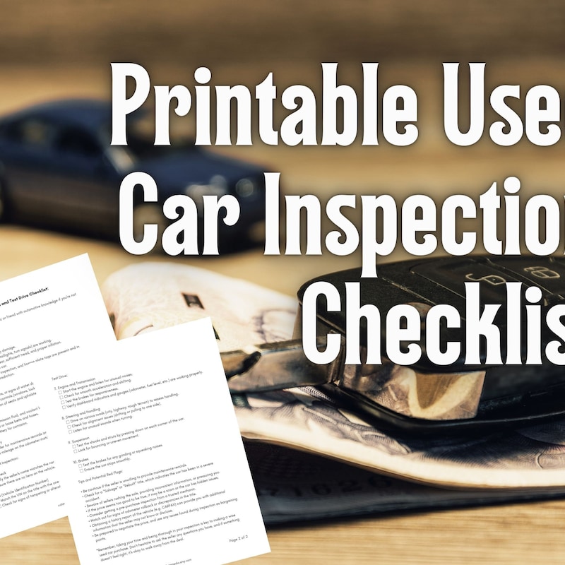 Buying used car checklist pdf - Etsy.de