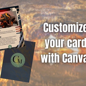 DIY TCG Character Card Template - Editable and Printable - Etsy