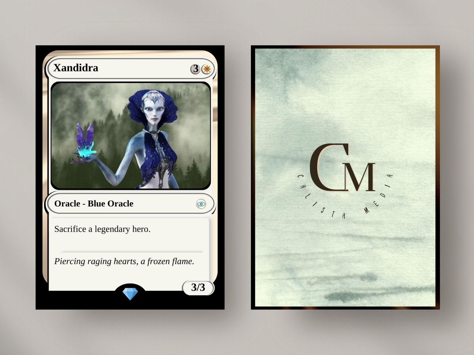 RPG Magic Character Trading Card Game Template - Etsy UK