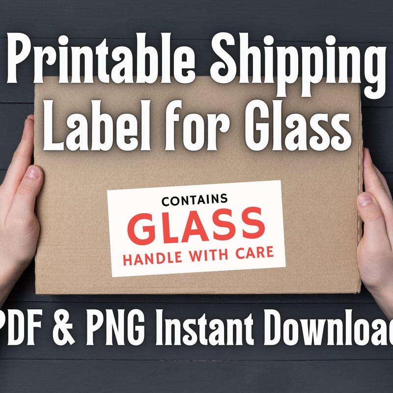 Glass Handle With Care - Etsy