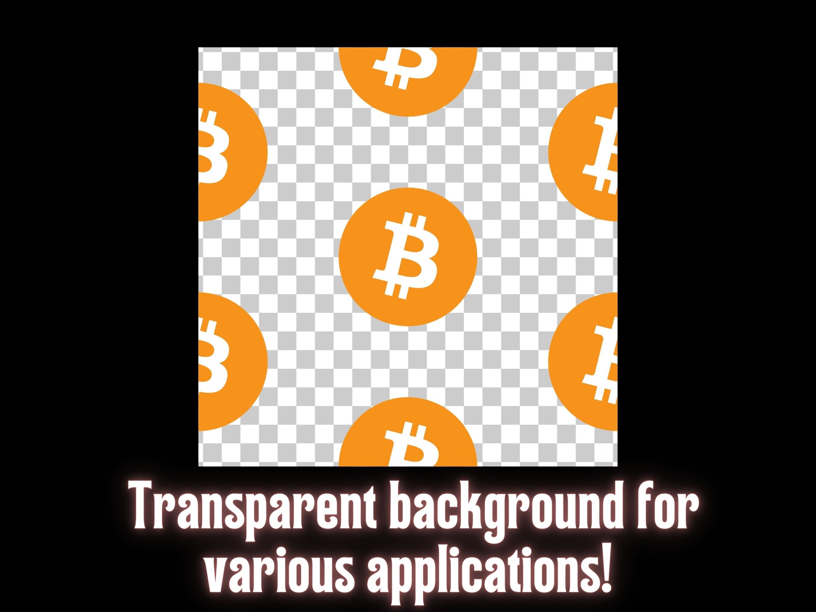 Orange Bitcoin Logo PNG/SVG for Seamless Pattern 3600 X 3600 ...