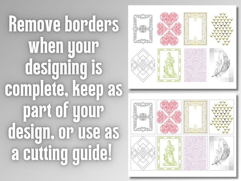 Blank Card Template | DIY TCG Playing Cards, A4 & US Letter (instant ...