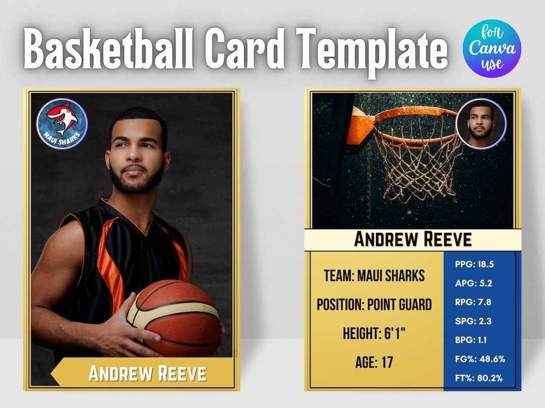 Basketball Card Template | for Basketball Players and Fans of All Ages ...