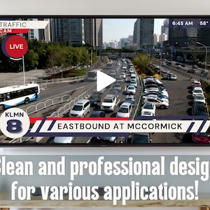 4K News Report Template for Canva, TV, School Project (digital Download ...