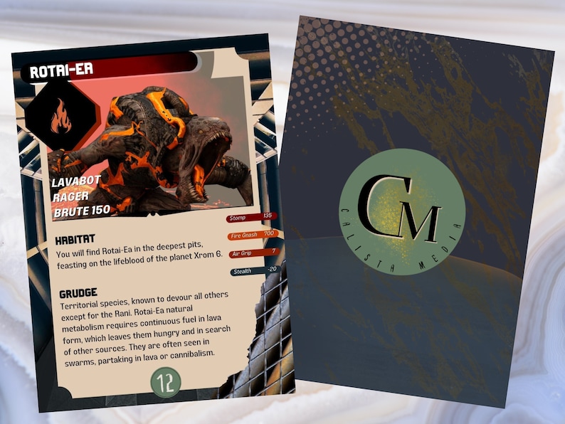 DIY TCG Character Card Template - Editable and Printable - Etsy