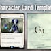 RPG Magic Character Trading Card Game Template - Etsy UK
