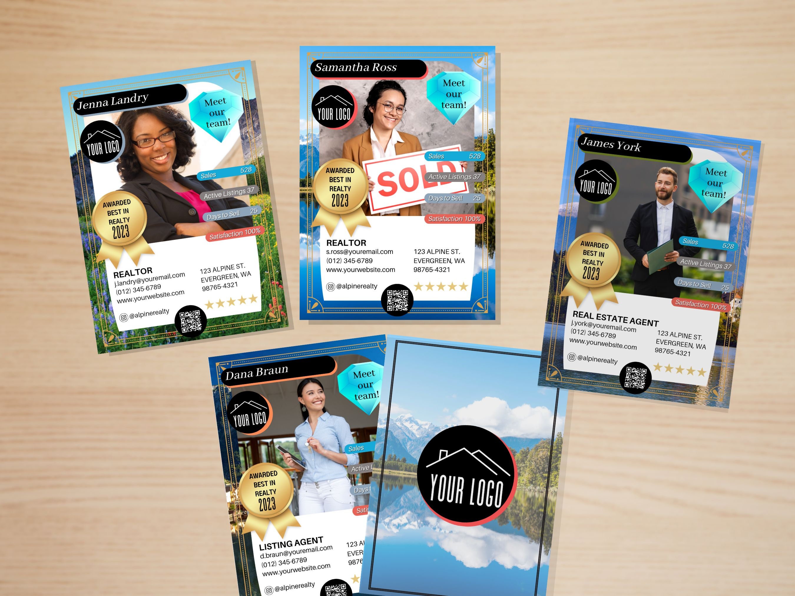 Fun Unique Business Trading Card Game Template for Real Estate - Etsy