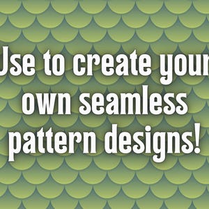 Scallop Pattern Template PNG for Repeat Seamless Designs | Instant ...