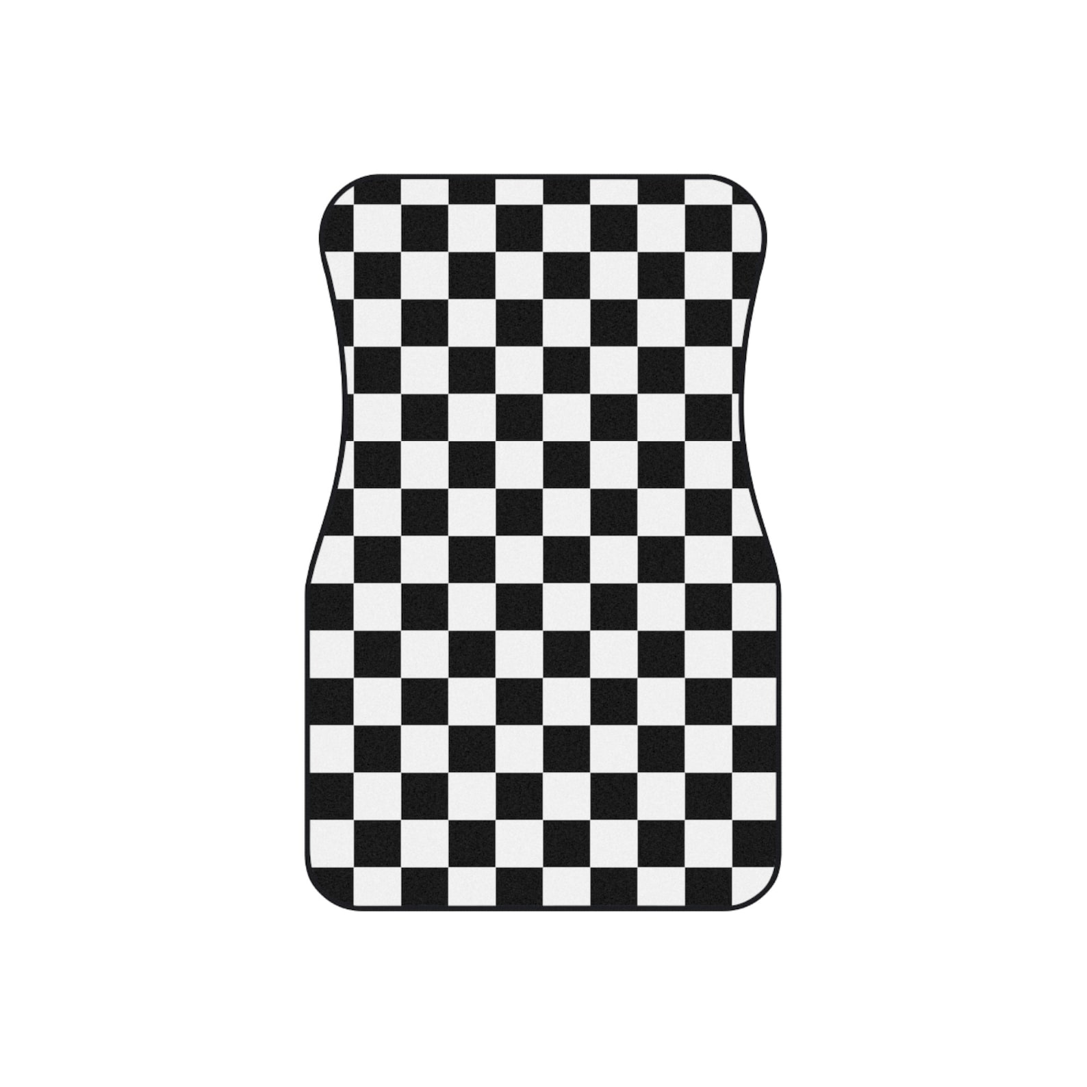 Black & White Car Mats, Checkered Car Floor Mats (2x Front) - Etsy