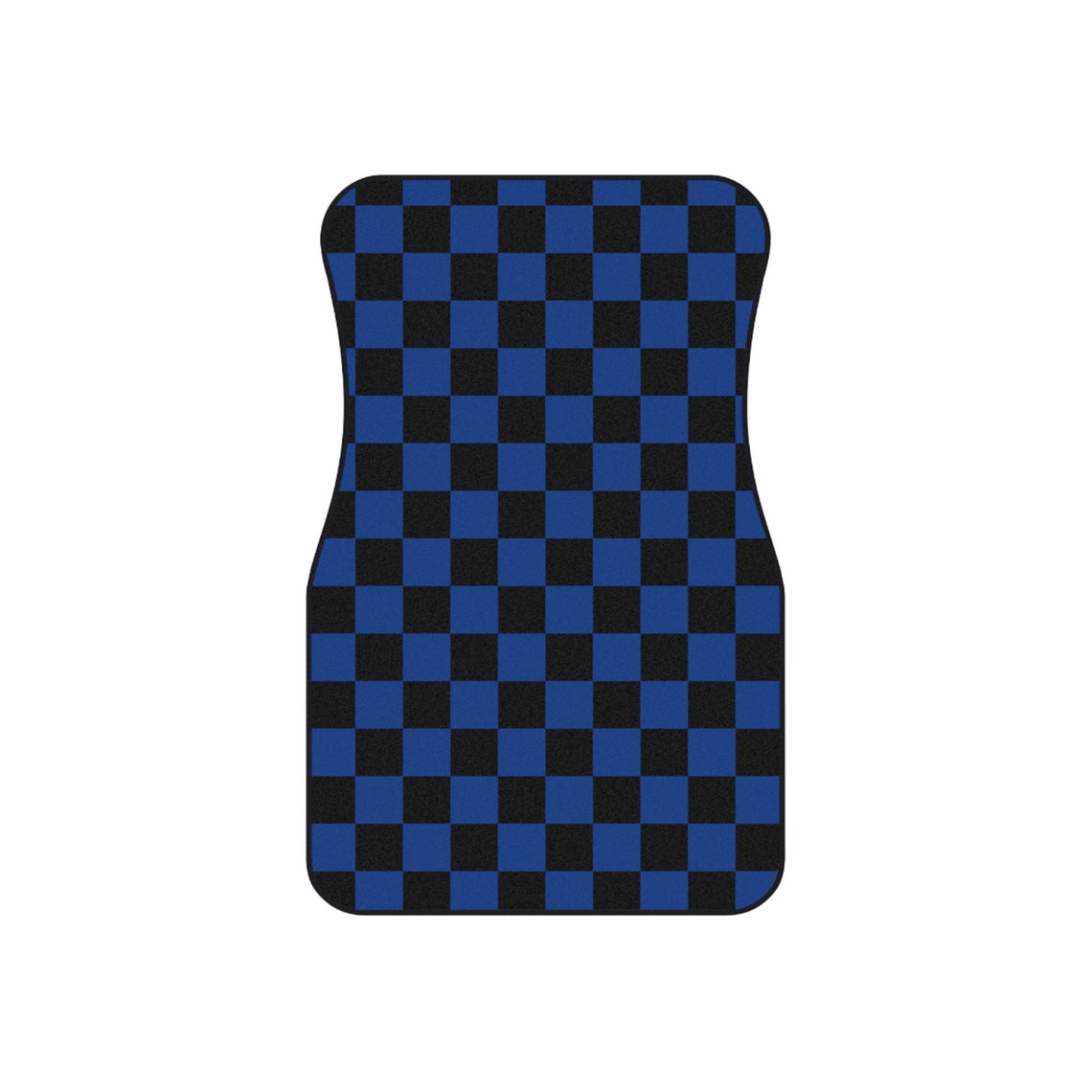 Black & Blue Car Mats, Checkered Car Floor Mats (2x Front) - Etsy