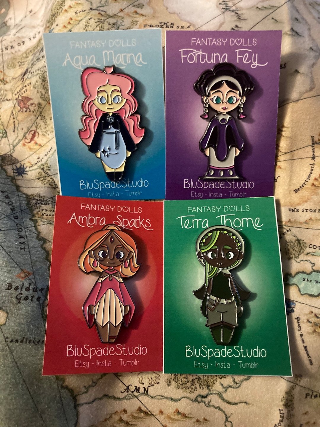 Original Magical Girl Soft Enamel Pins - Etsy
