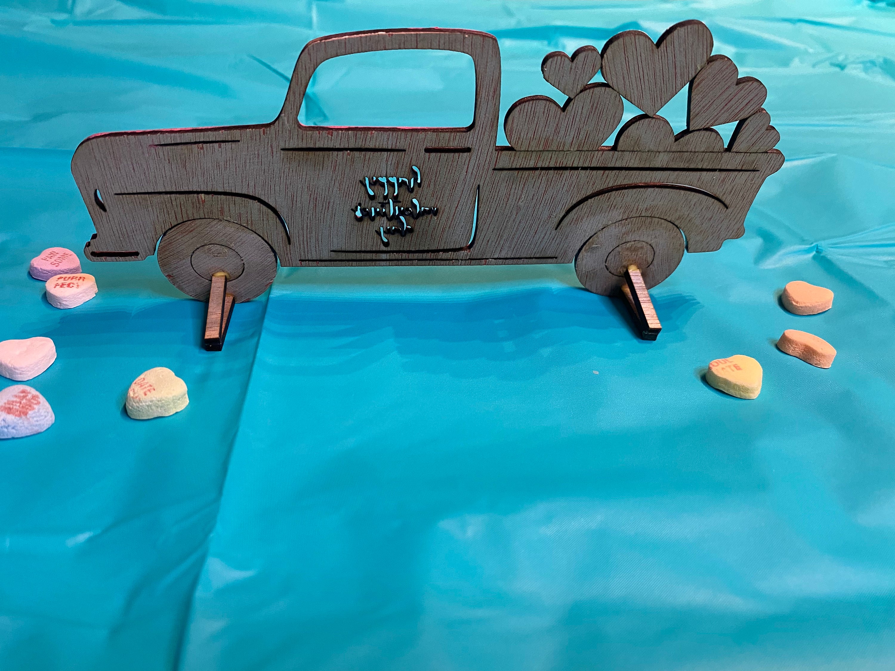 Happy Valentines Day Truck, Valentine's Day, Valentine Decor, Truck ...