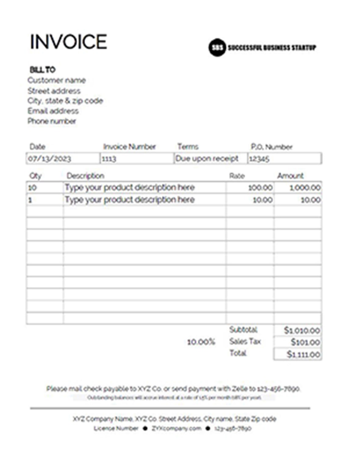 Invoice, Upload Logo, Calculating, Invoice Form, Business Invoice ...
