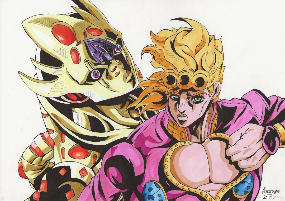 Dibujo de Giorno Giovanna y golden wind requiem de jojo's Bizarre ...