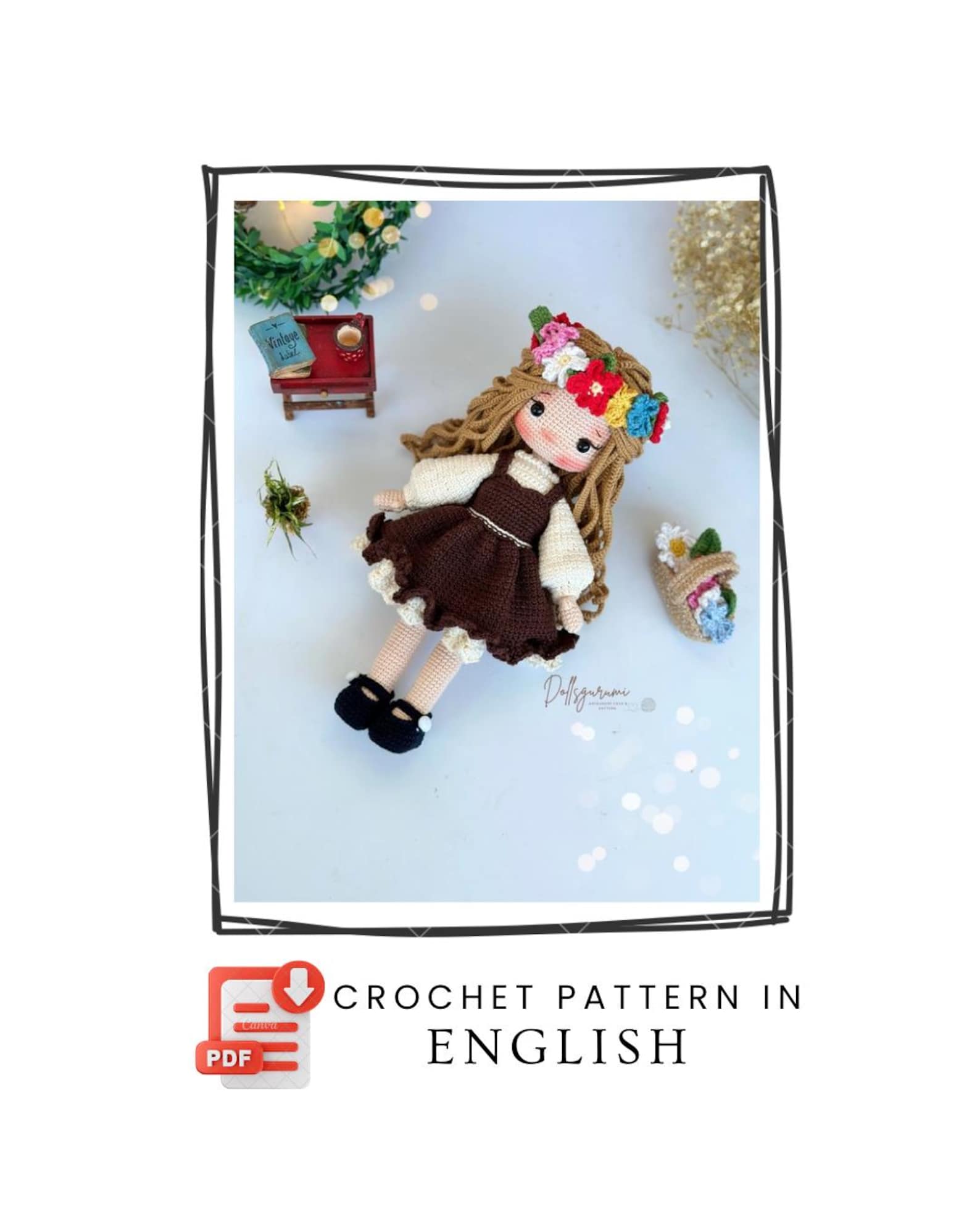 Amigurumi Pattern Perla Doll Crochet Gifts Plush Printable PDF Tutorial ...