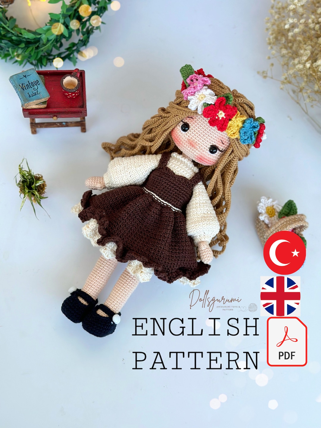 Amigurumi Pattern Perla Doll Crochet Gifts Plush Printable PDF Tutorial ...