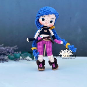 Amigurumi Pattern Jinx-arcane Doll Crochet Gifts Plush Printable PDF ...