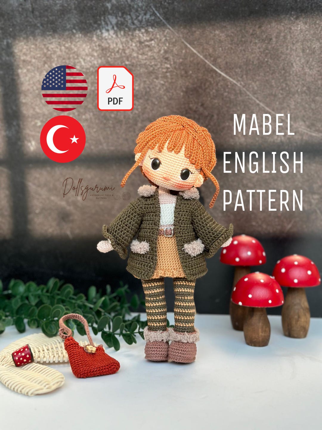 Amigurumi Pattern MABEL Doll Crochet Gifts Plush Printable PDF Tutorial ...