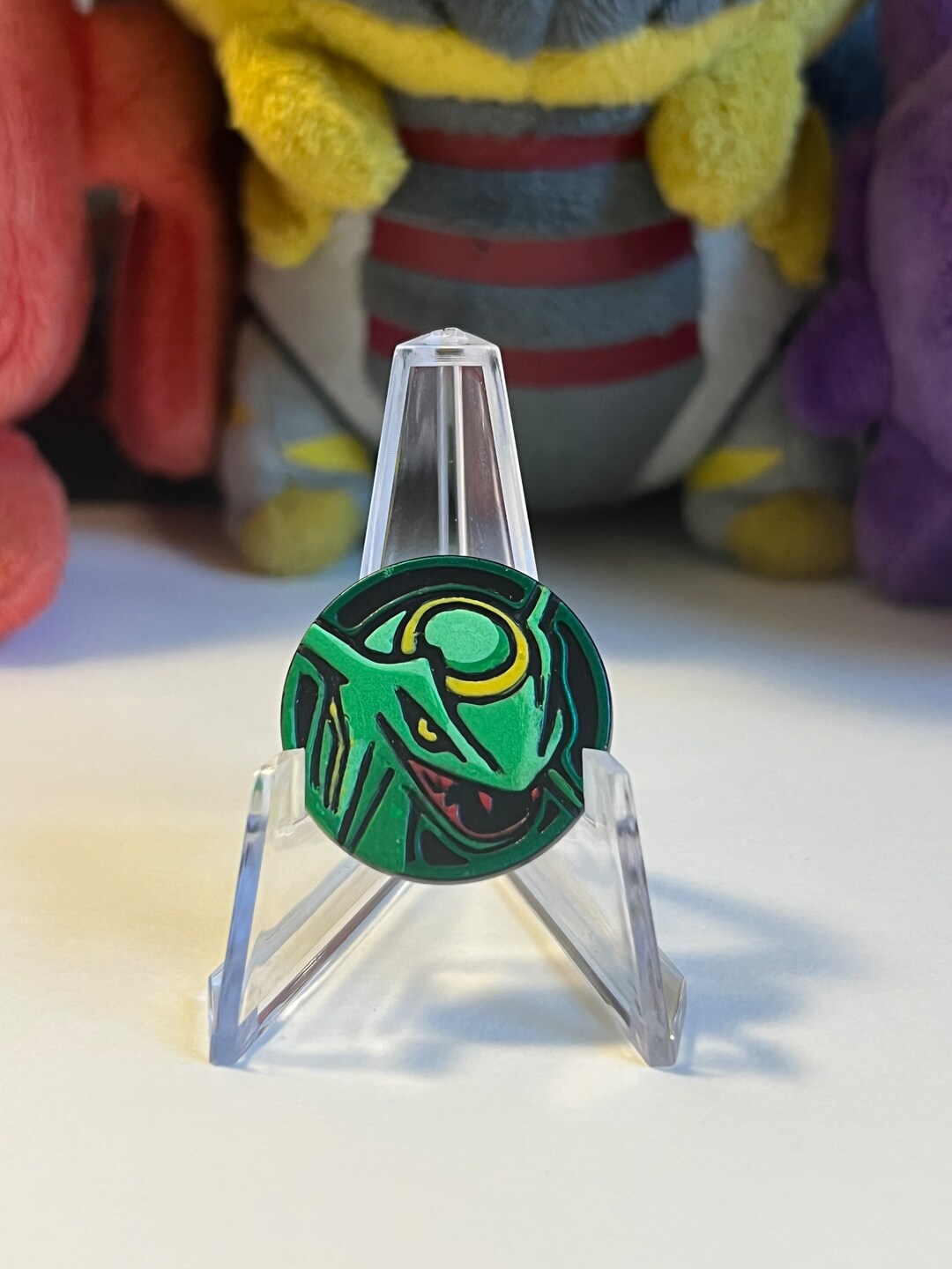 Mini Hand Painted Rayquaza TCG Coin International 2008 - Etsy