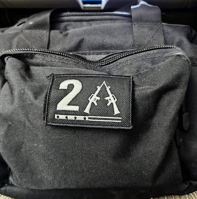 2A Embroidered Patch – Gun Rights, Tactical Hook Backing (3"x2") - Etsy