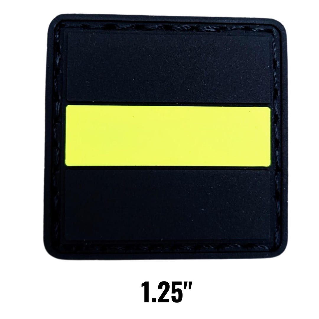 Thin Yellow Line Patch | Emergency Dispatcher PVC Ranger Eye (1.25") - Etsy
