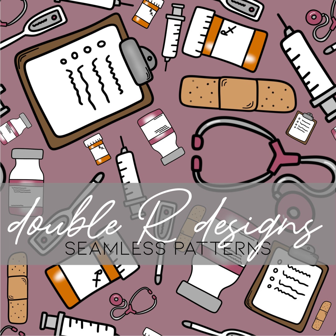 Medical Minute Seamless Pattern - Etsy