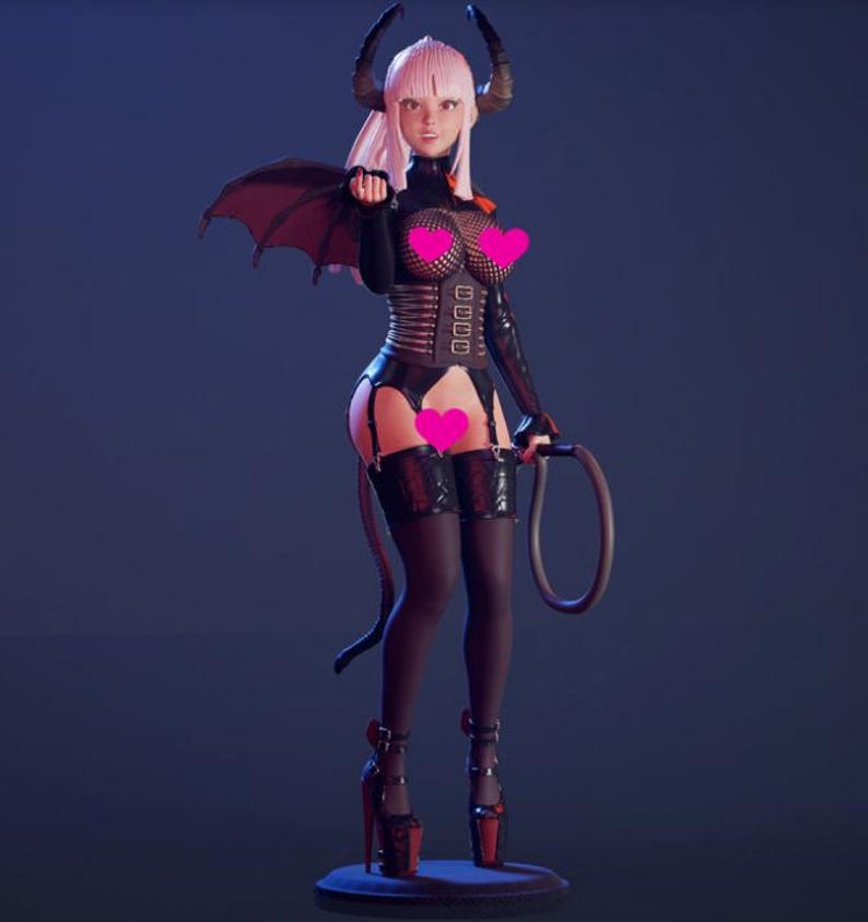 SEXY BDSM Succubus Miniatures, NSFW Paintable Tabletop Figurines 1:12 ...