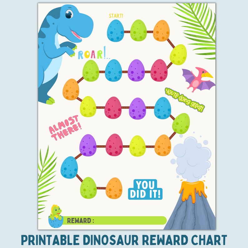 Printable Reward Chart, for Toddlers, Preschoolers, Kindergarteners ...