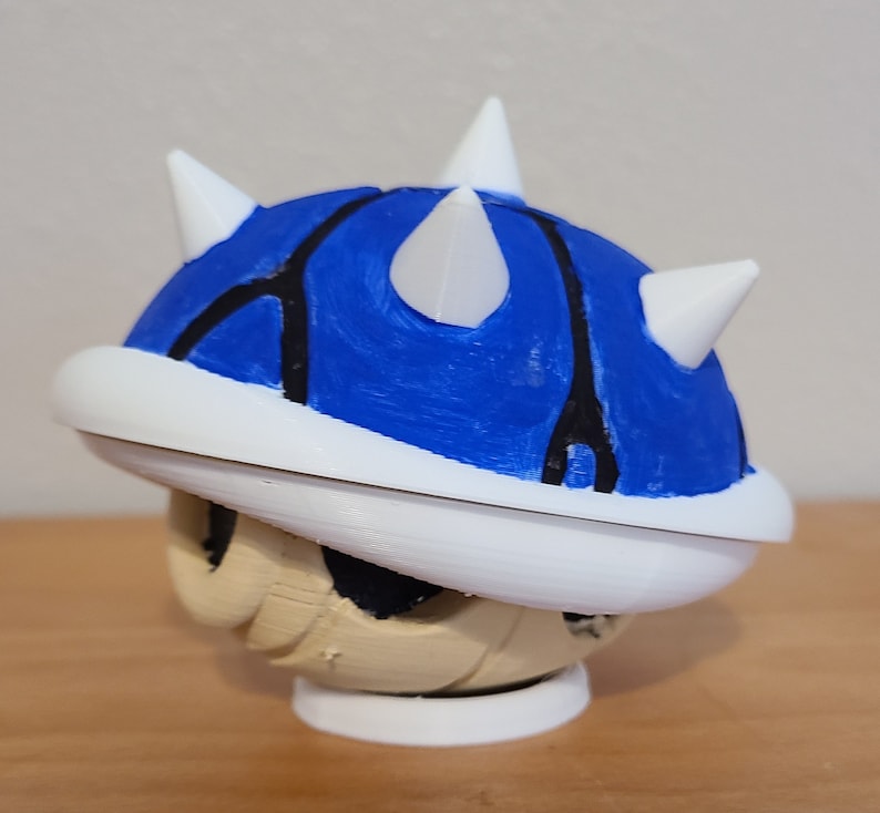 Blue Spiny Mario Shell - Etsy