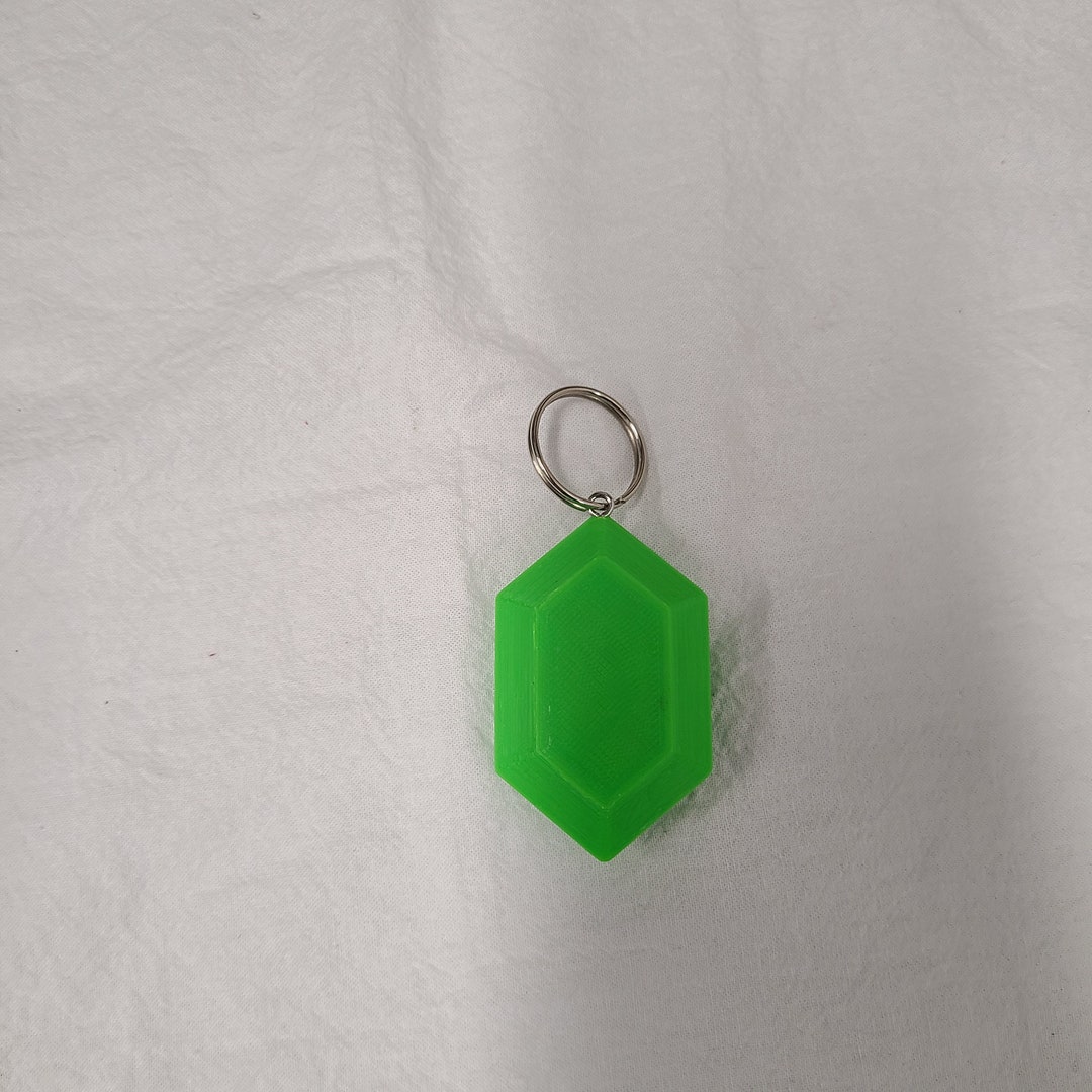 Legend of Zelda Rupee Keychain - Etsy