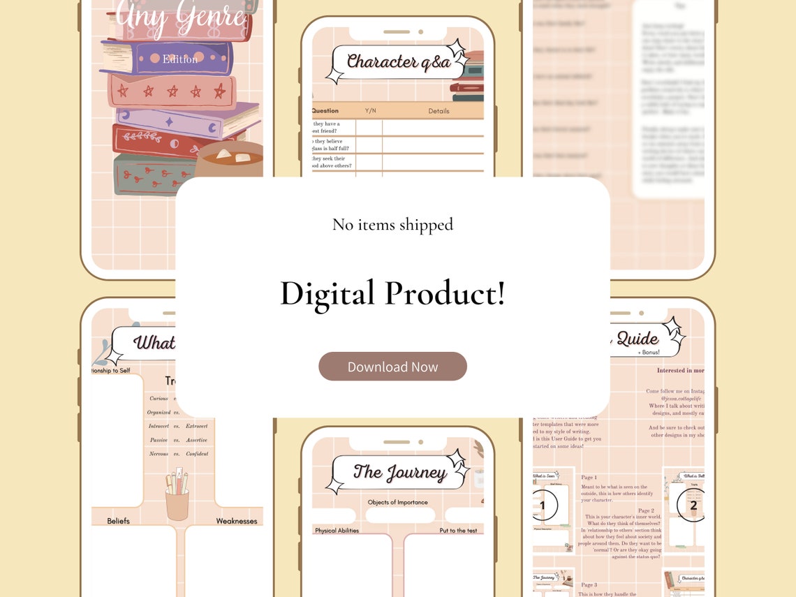 Character Planning Worksheets for Novelists, Writers, Roleplayers, and ...