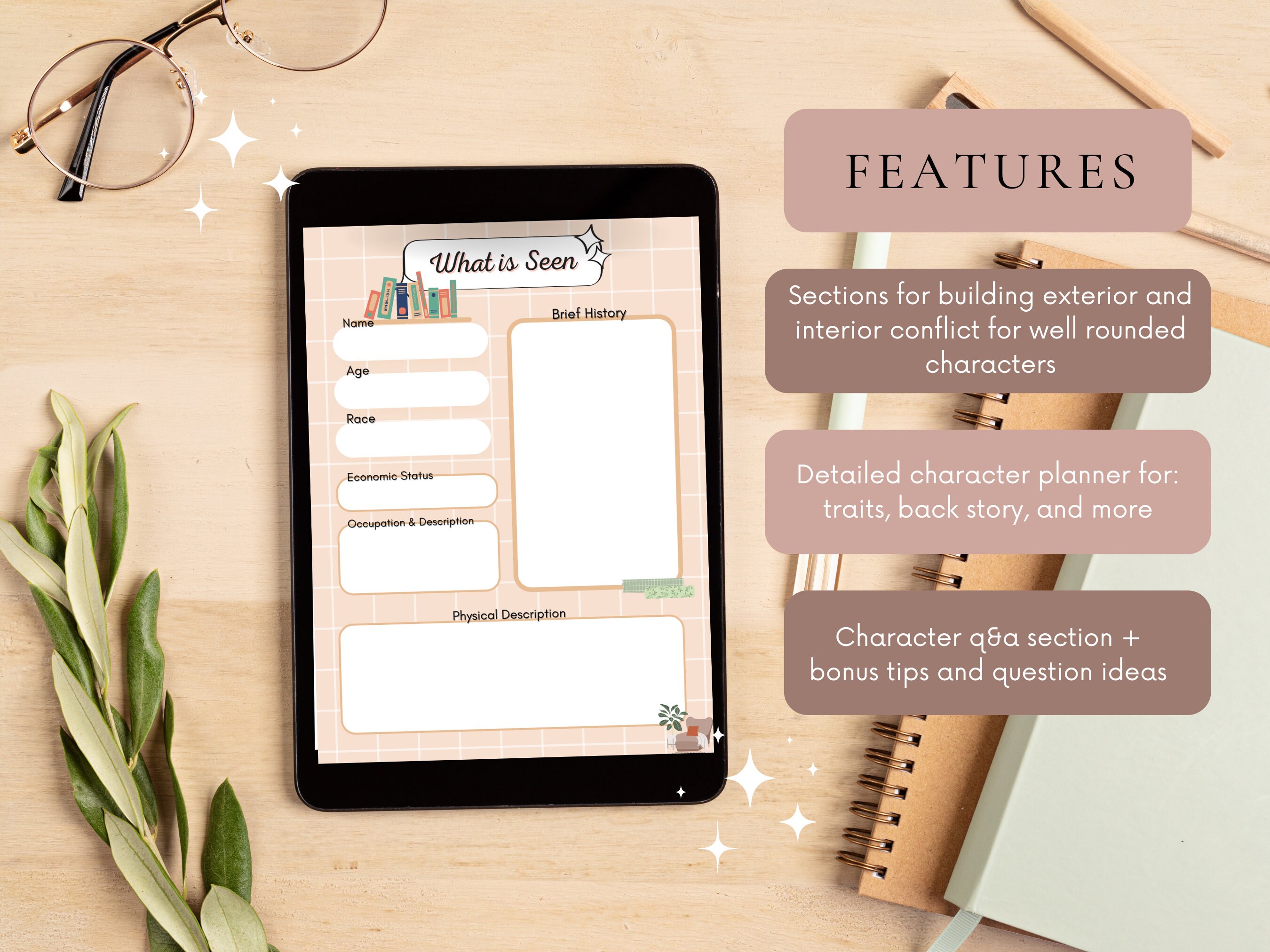 Character Planning Worksheets for Novelists, Writers, Roleplayers, and ...