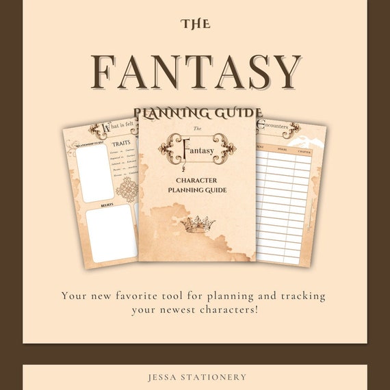 Fantasy Character Planning Guide - Etsy
