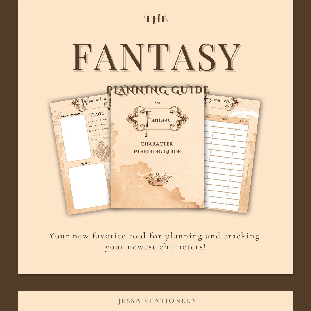 Fantasy Character Planning Guide - Etsy
