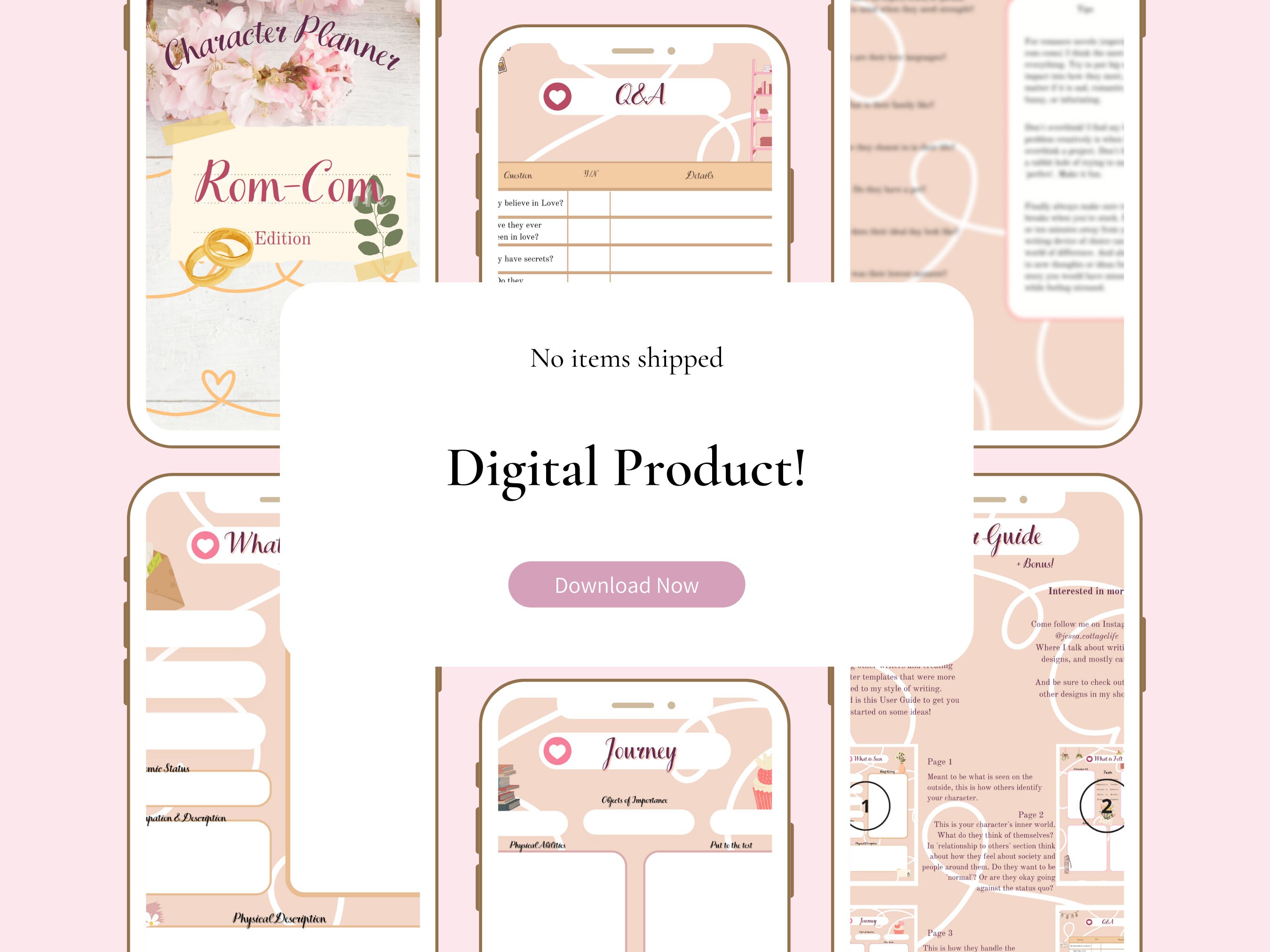 Romantic Character Planner for Romance Novelists, Roleplayers, and More ...