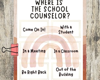 Custom School Counseling Office Sign Door Where is the - Etsy Canada