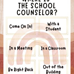Where is the School Counselor Boho Door Sign, School Counselor Décor - Etsy