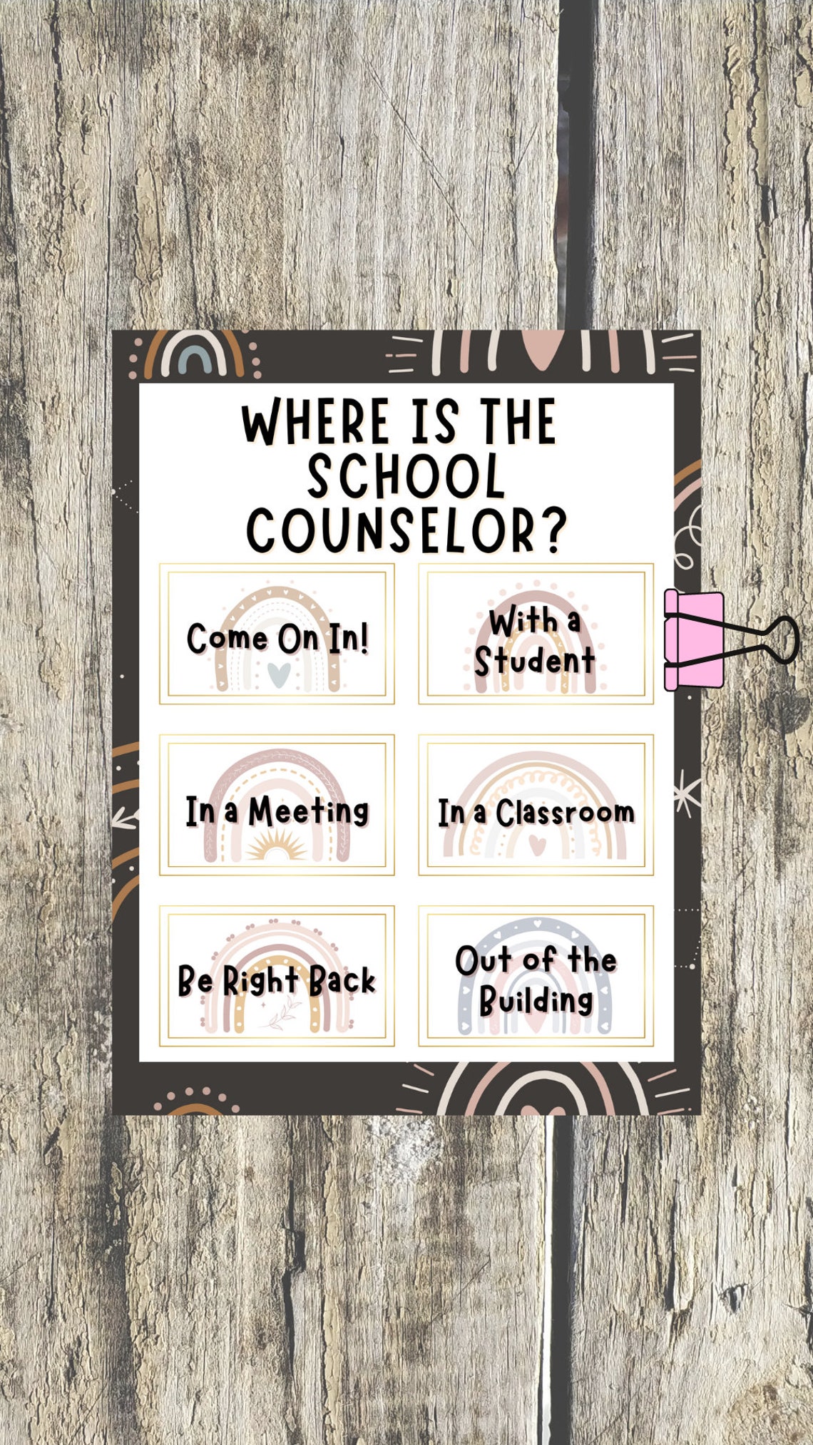 Where is the School Counselor Digital Download Door Sign - Etsy