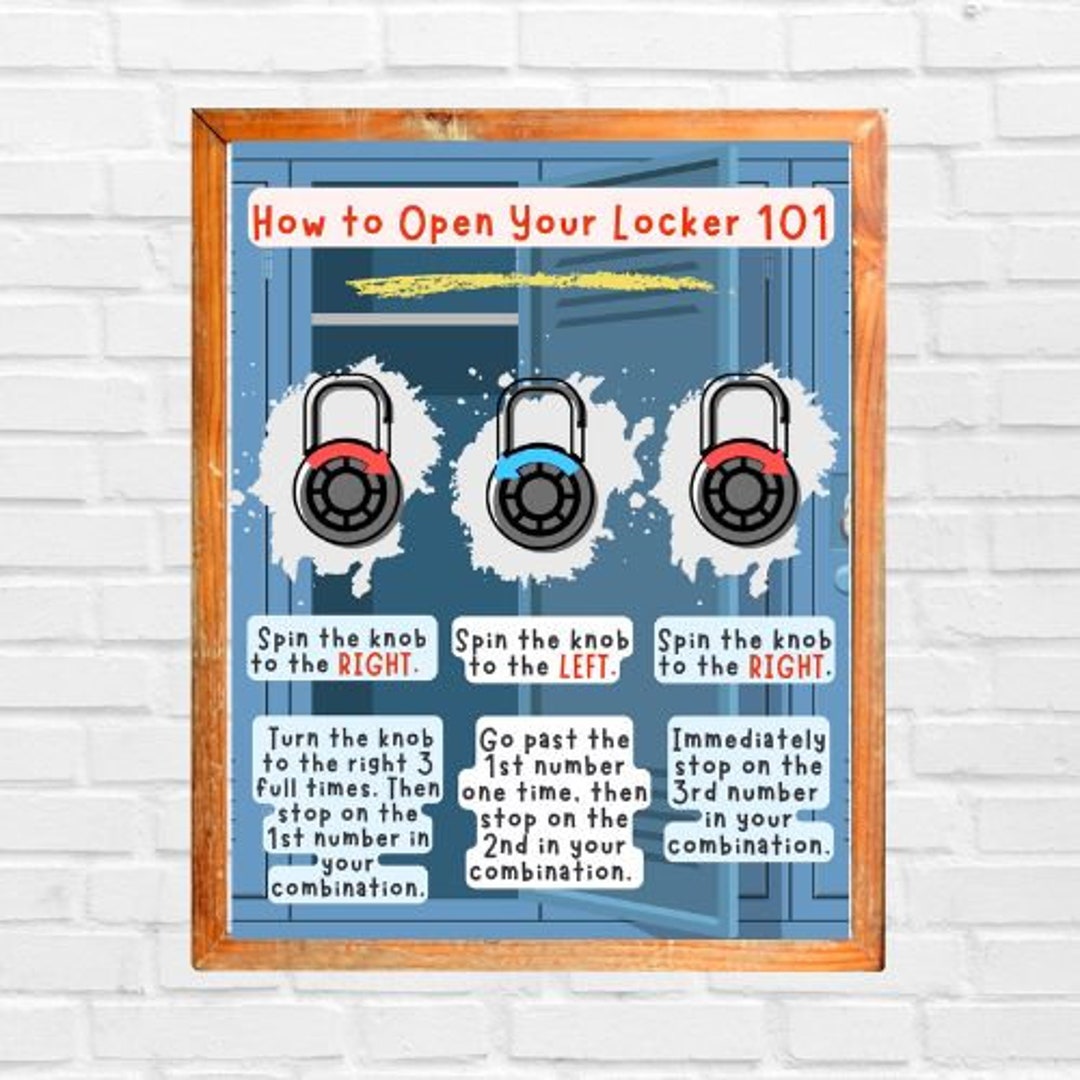 How to Open Your Locker 101 - Locker Combo Steps for Students, Digital ...