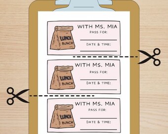 Lunch Passes - Etsy