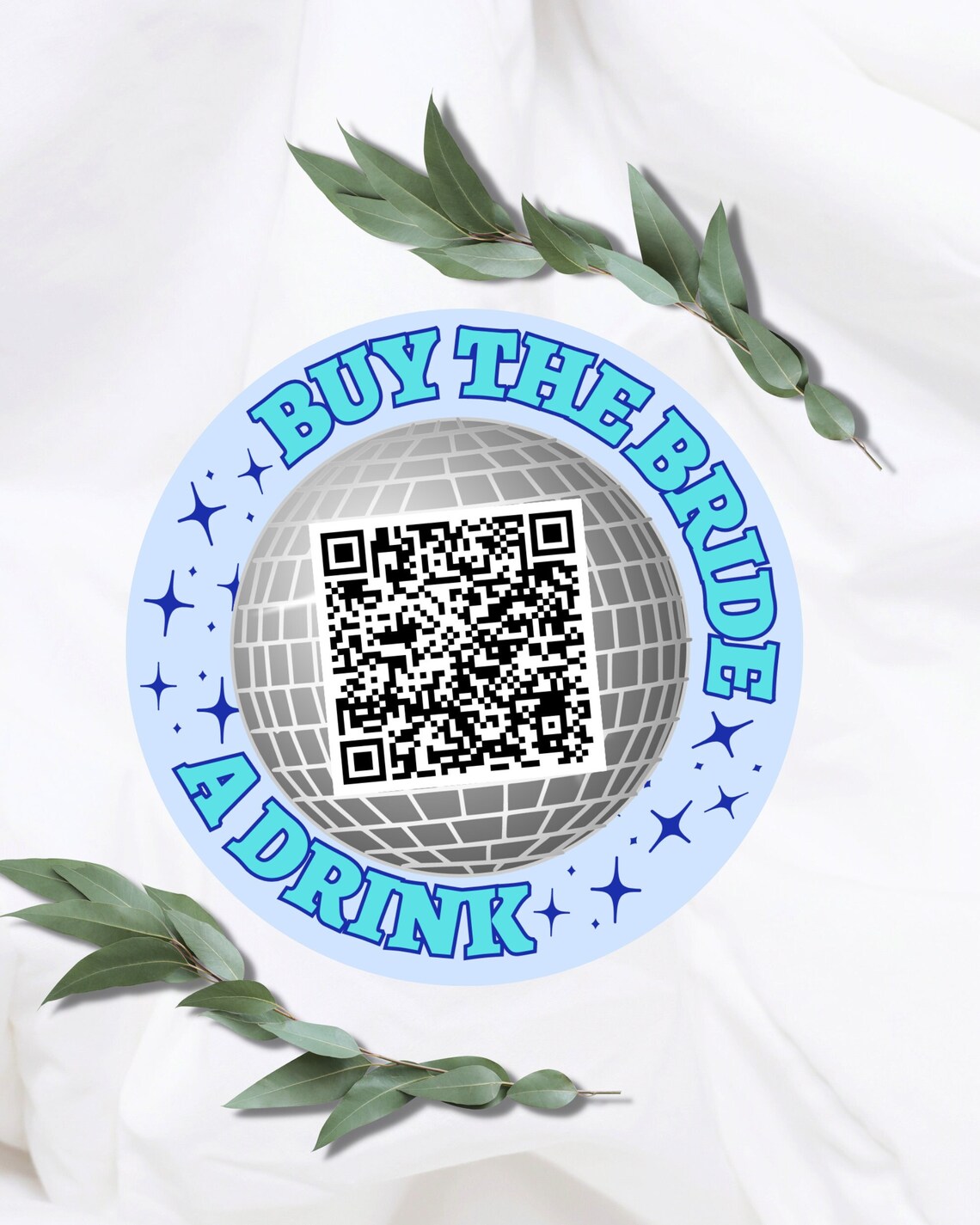 Buy the Bride a Drink Venmo QR Code Sticker, Bachelorette Party ...